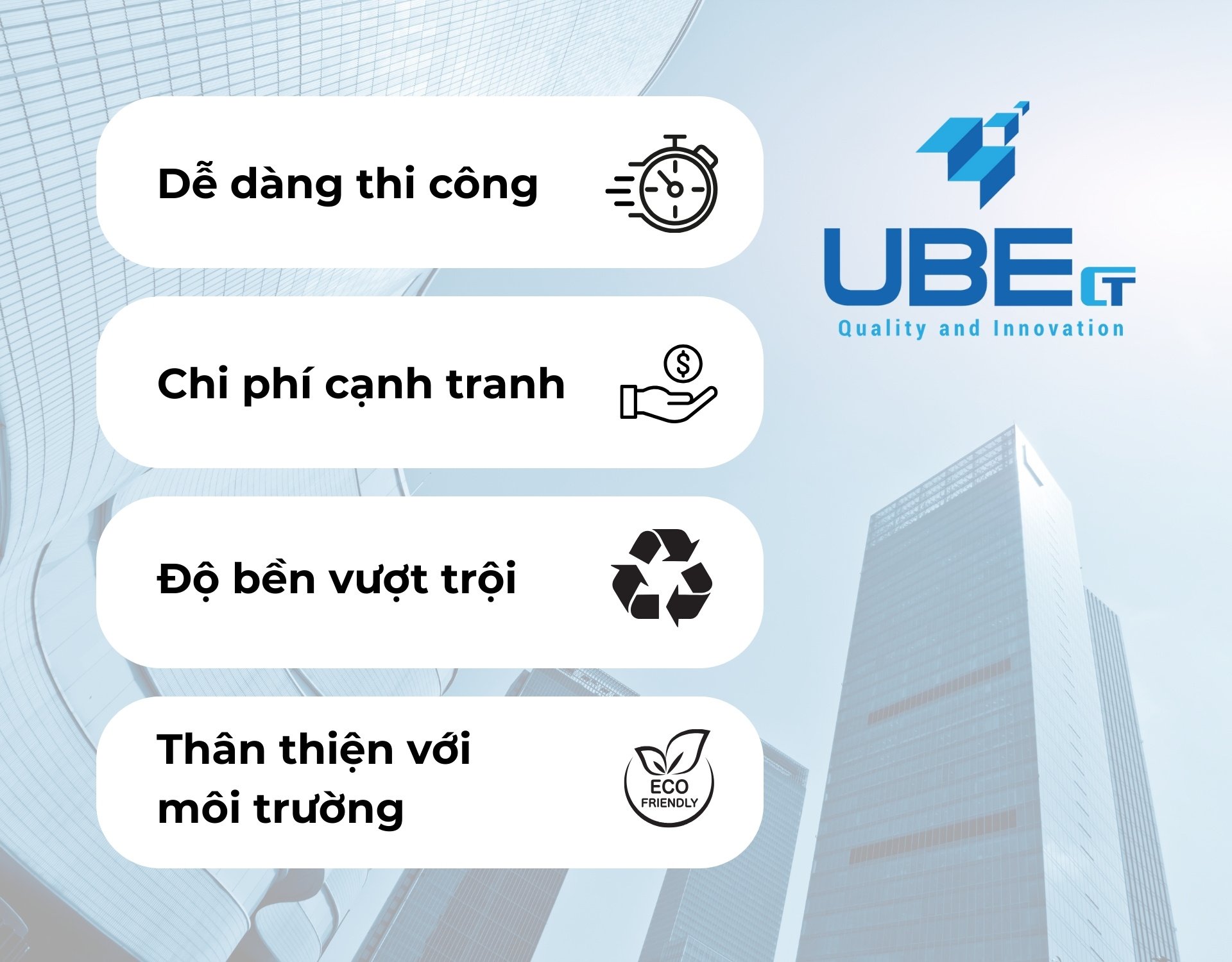 UBE Construction Materials Việt Nam - Vật liệu chống thấm